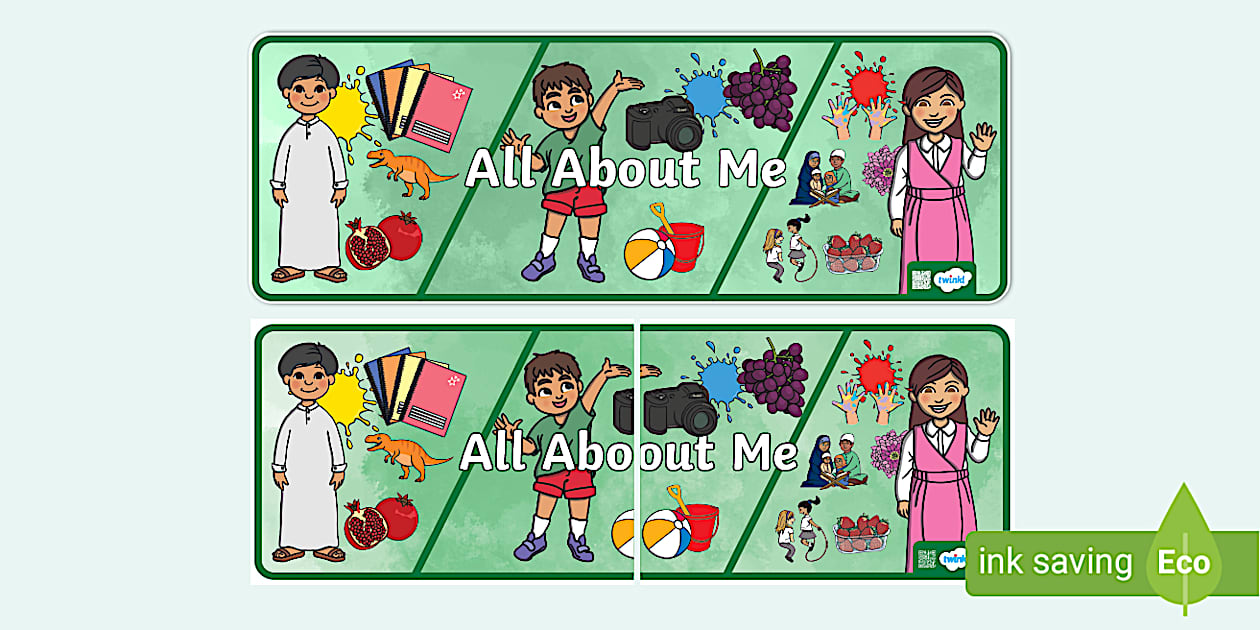 All About Me Unit Banner (Lehrer gemacht) - Twinkl