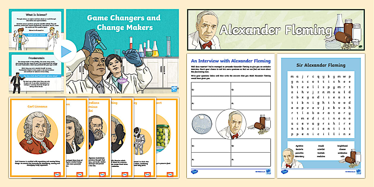 Alexander Fleming Upper Primary Activity Pack (teacher made)