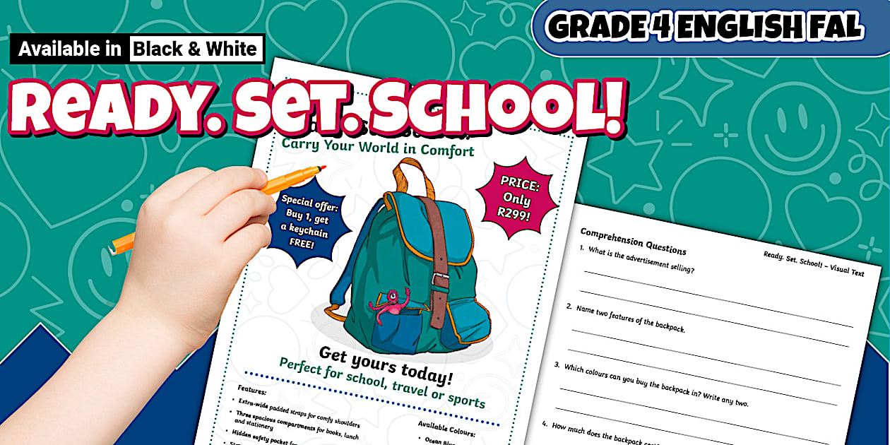 Grade 4 English FAL – Ready. Set. School! – Visual Text