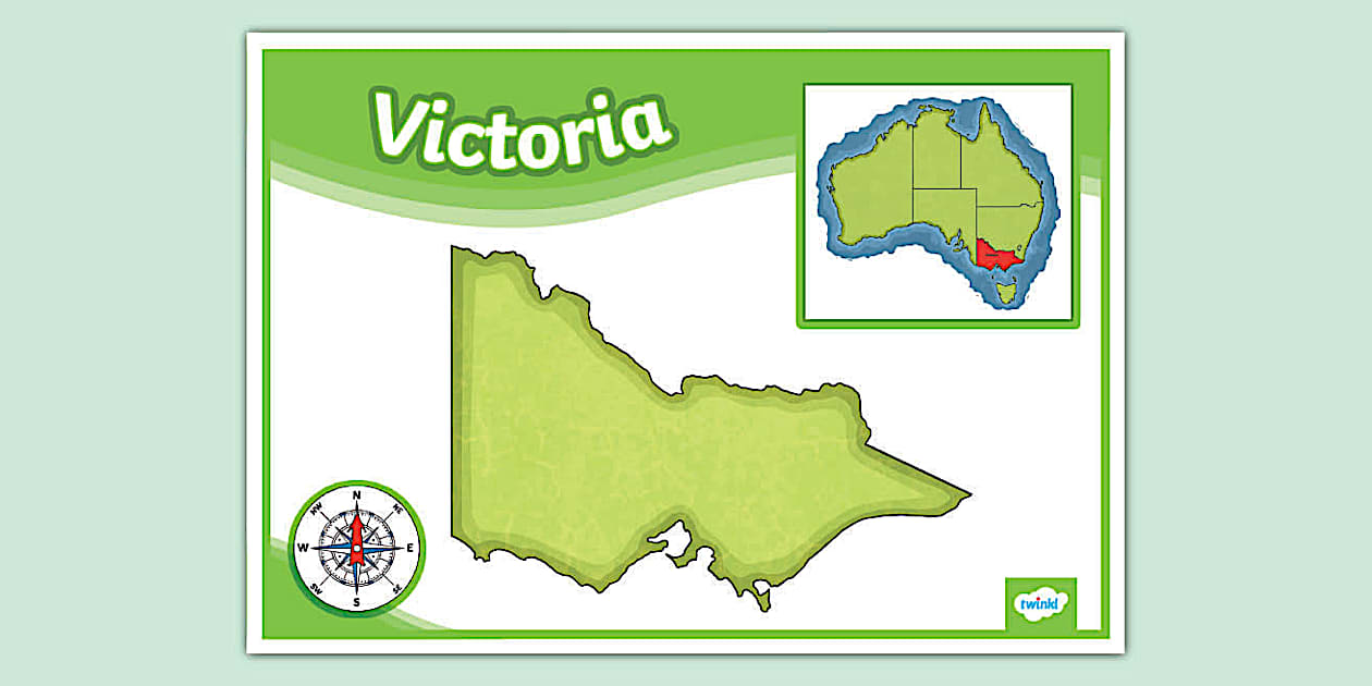 Victoria Map Poster | 3-6 Humanities and Social Sciences