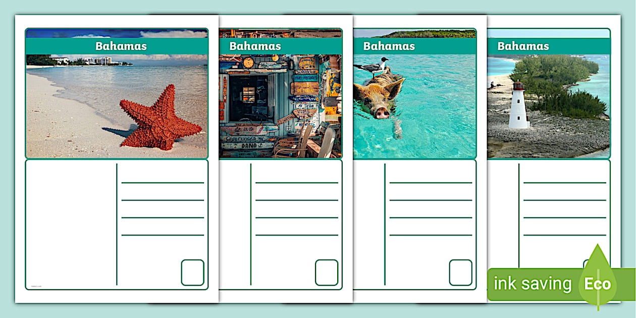 Bahamas Postcards | Twinkl | Stationery | Tropical Island