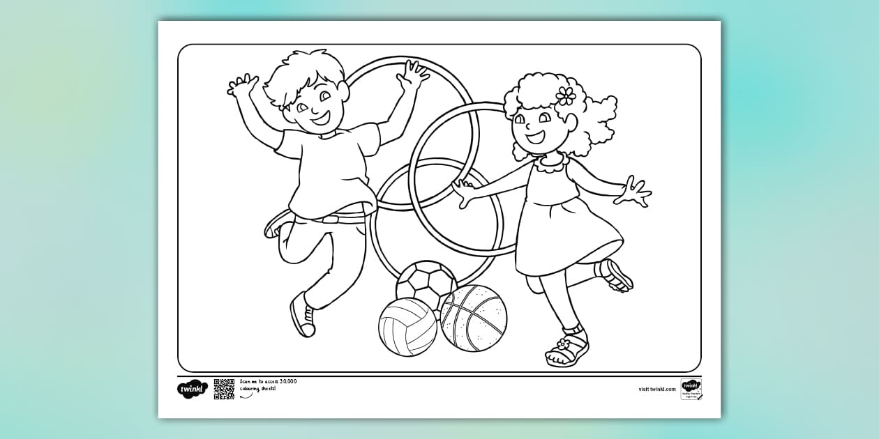 Fitness PE Colouring Sheet | Colouring Sheets (Teacher-Made)