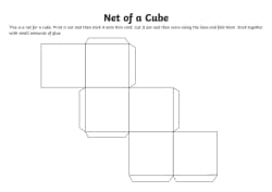 FREE! - Net of a Cube - Box Template (teacher made)