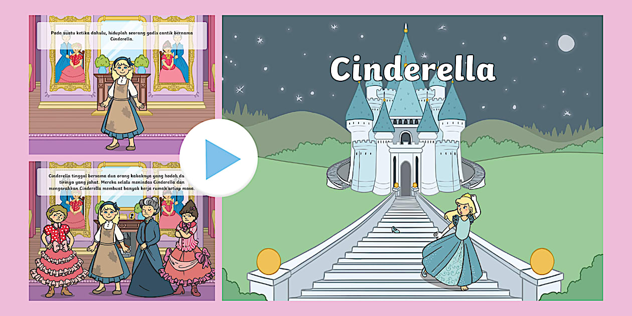 Kisah Cinderella PowerPoint (teacher made) - Twinkl