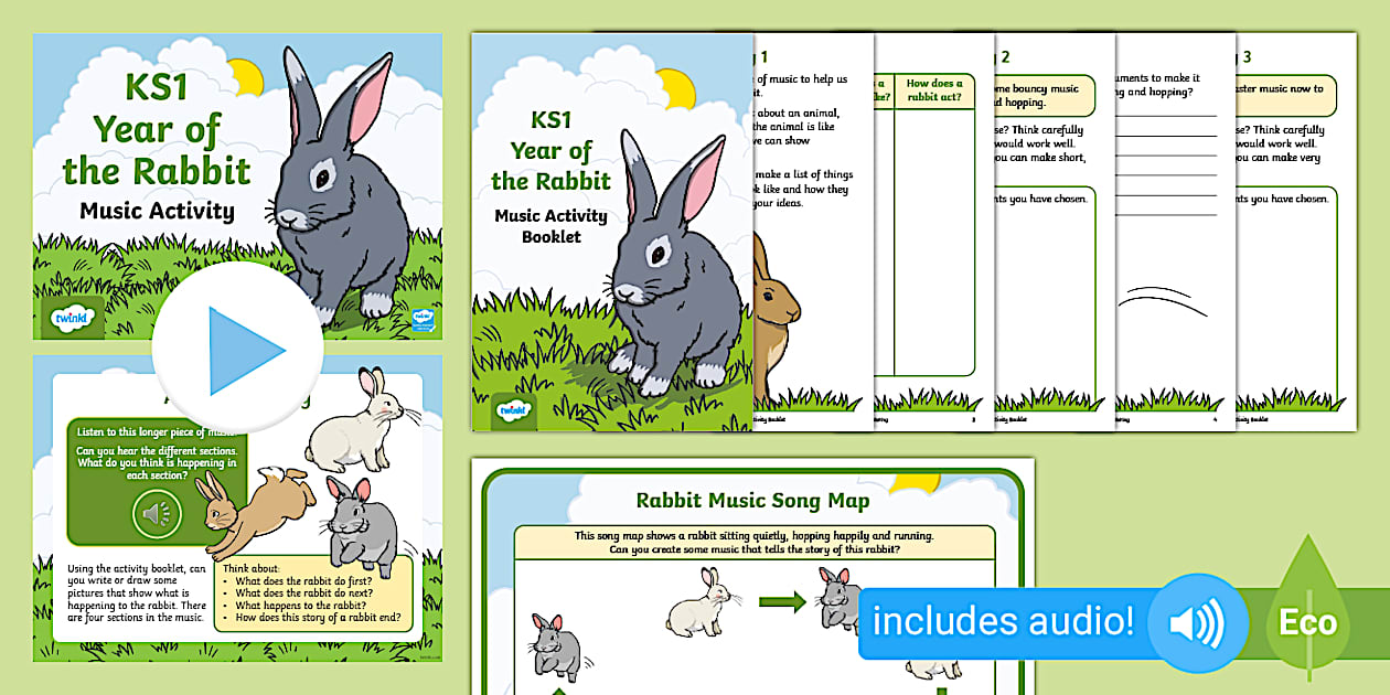 👉 KS1 Year of the Rabbit Music Activity (teacher made)