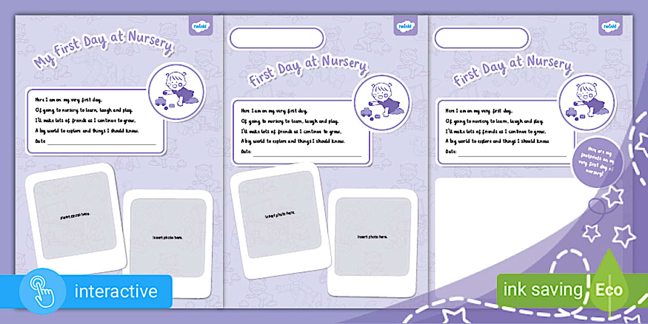 FREE! - My First Moments - My First Day at Nursery - Twinkl