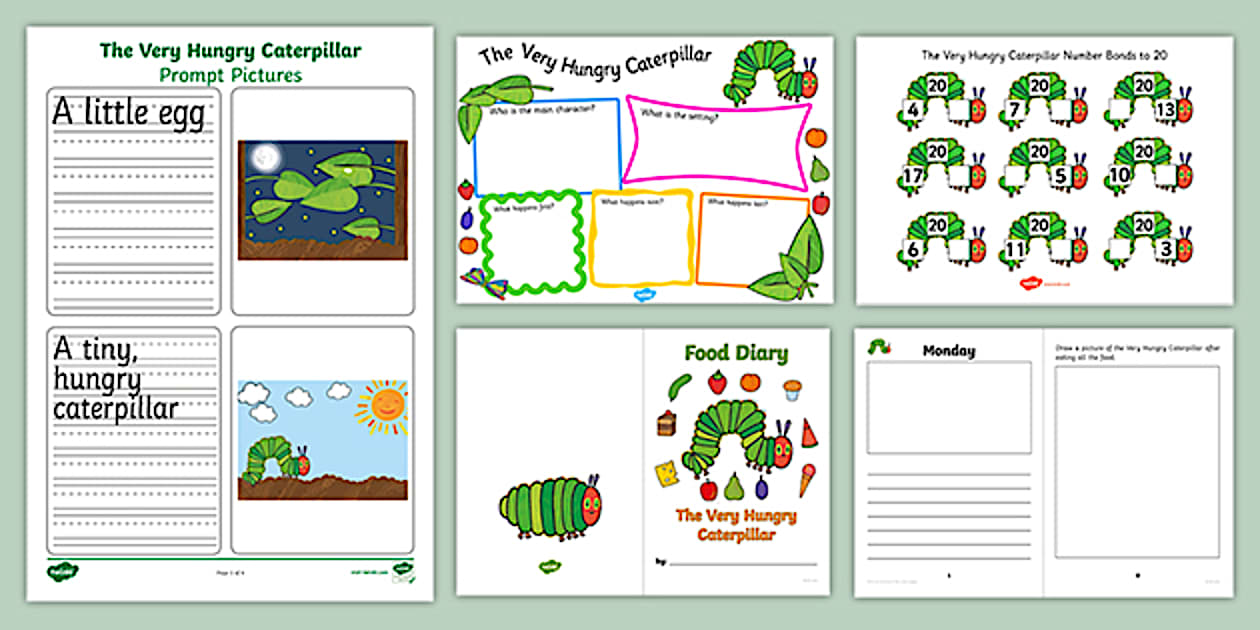 The Very Hungry Caterpillar Activity Pack Ages 3-7 - Twinkl