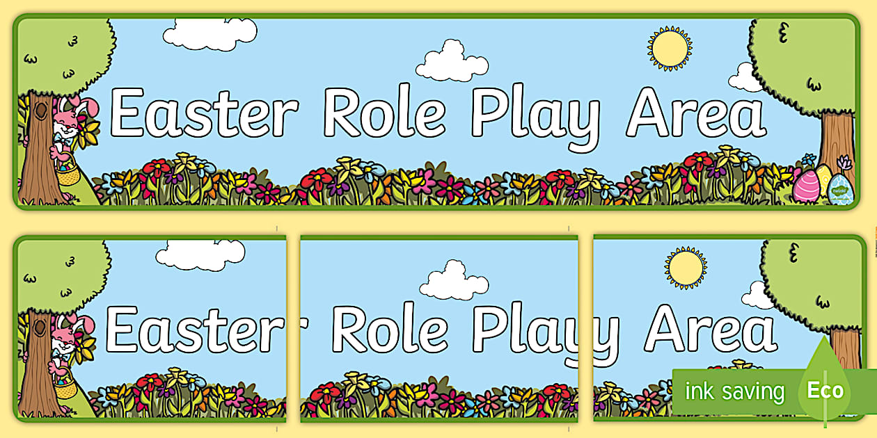 ROI Easter Aistear Role Play Banner - Twinkl