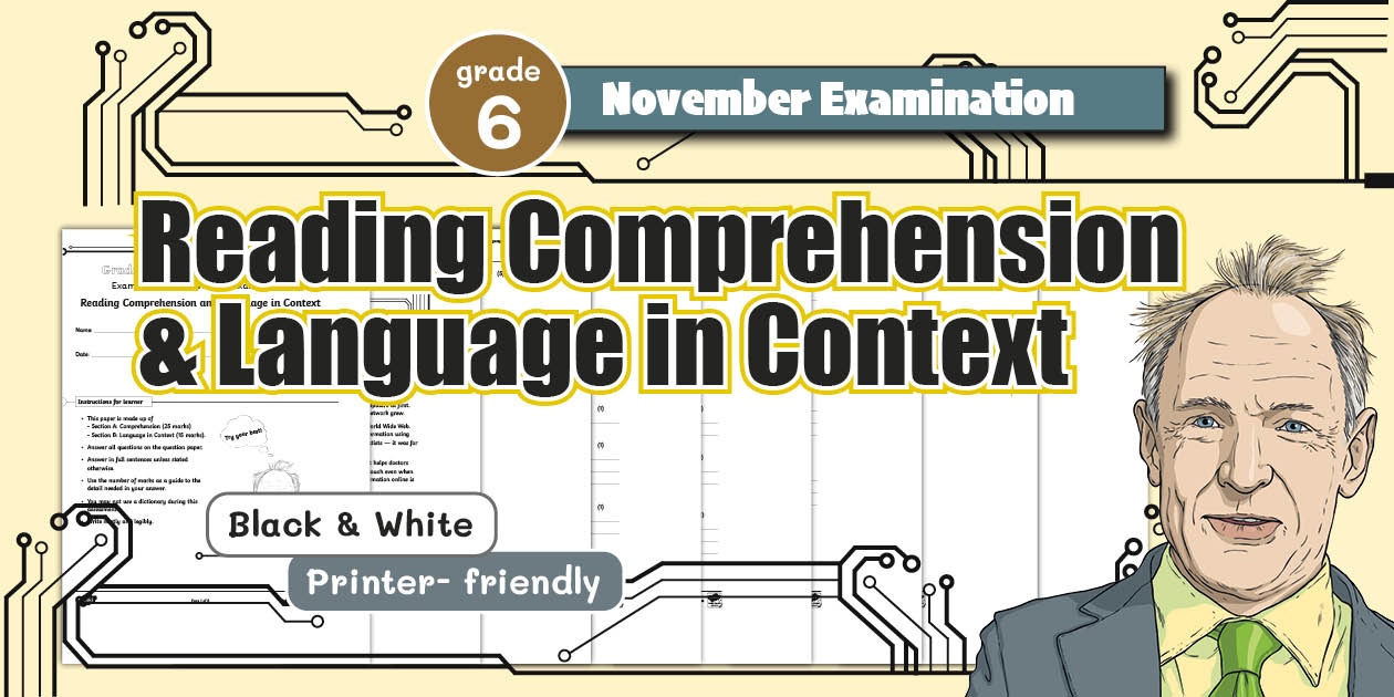 Grade 6 English Home Language - Exam Paper 2 – November Exam