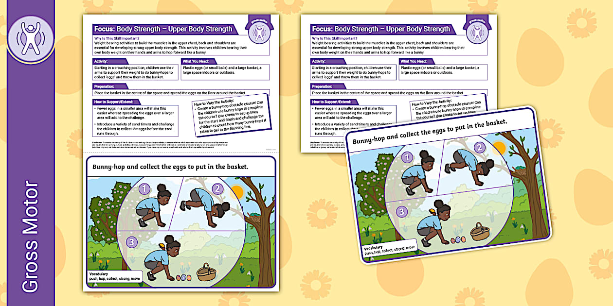 Easter Bunny Hop | Gross Motor Skills | PE | Twinkl | EYFS