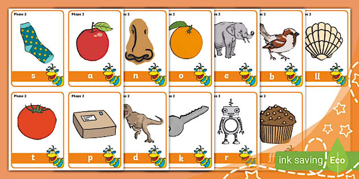 Felix's Phase 2 Phonics Flashcards - Twinkl