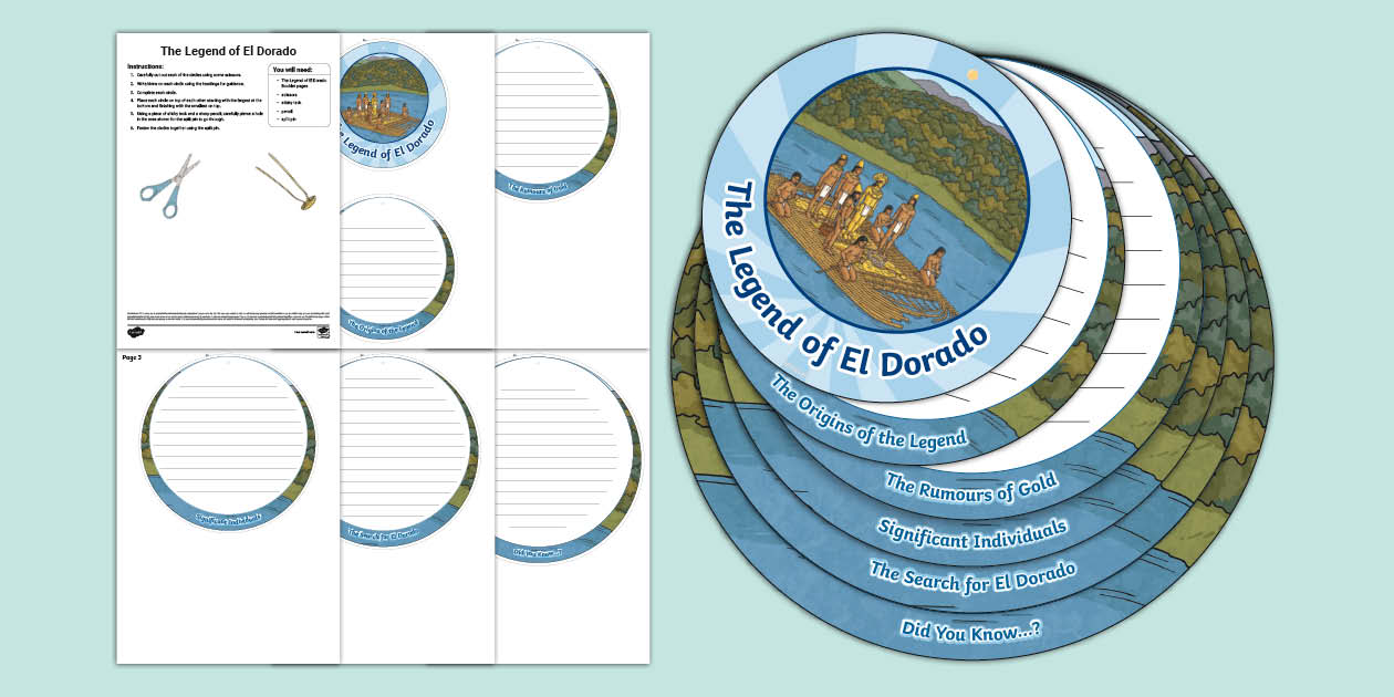 The Legend of El Dorado Circles Booklet (teacher made)