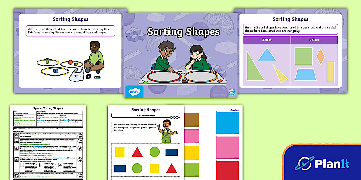 Foundation Space: 2D Shapes Lesson 4 - PlanIt Aus Twinkl