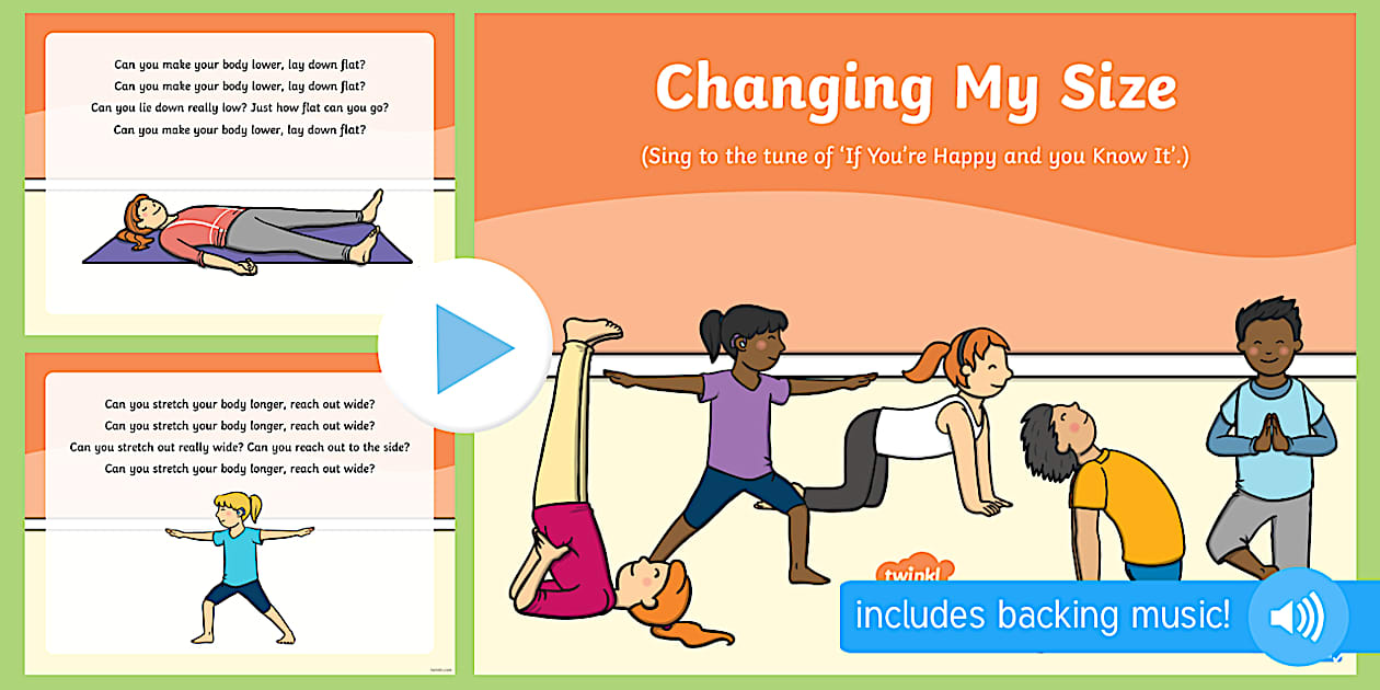 Changing My Size Song PowerPoint (teacher made) - Twinkl