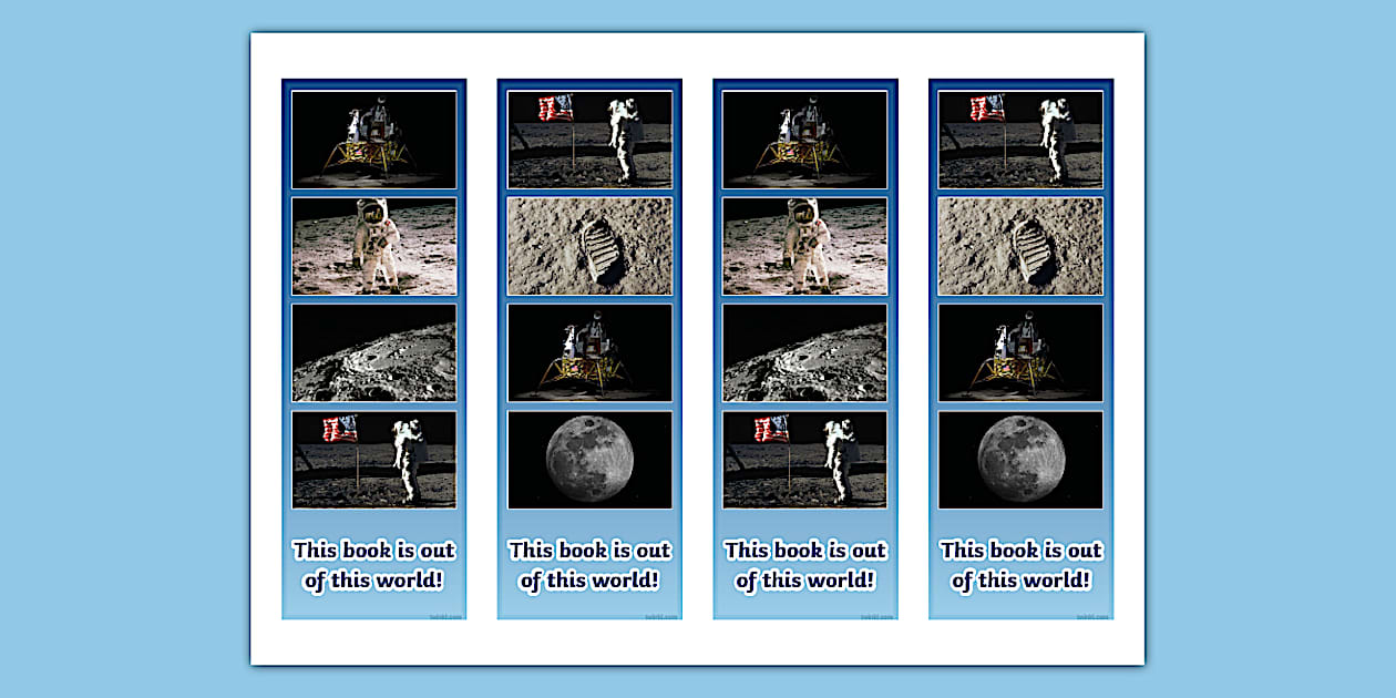 Moon Photo Strip Bookmarks (Lehrer gemacht) - Twinkl