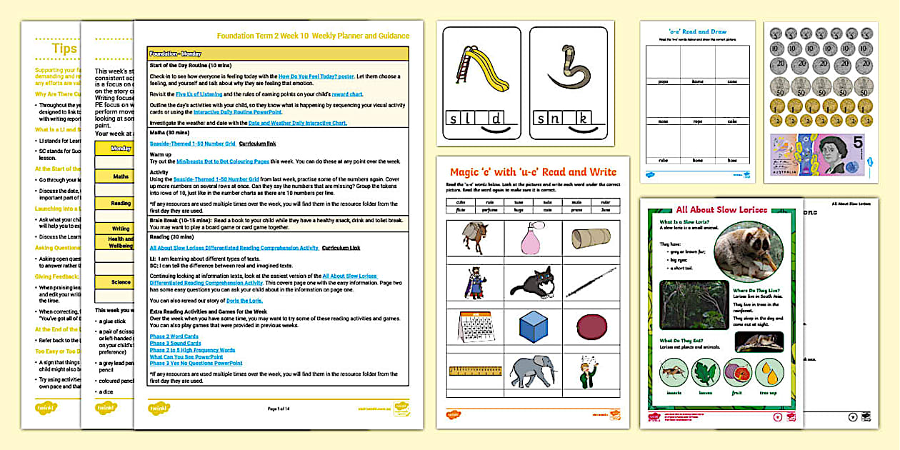 Foundation Term 2 Week 10 Remote Home Learning Pack