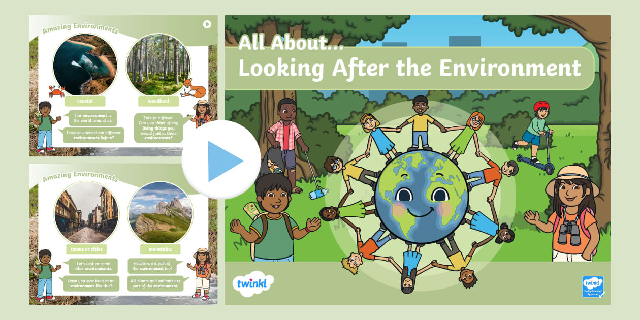 All About Looking After the Environment PowerPoint | Twinkl