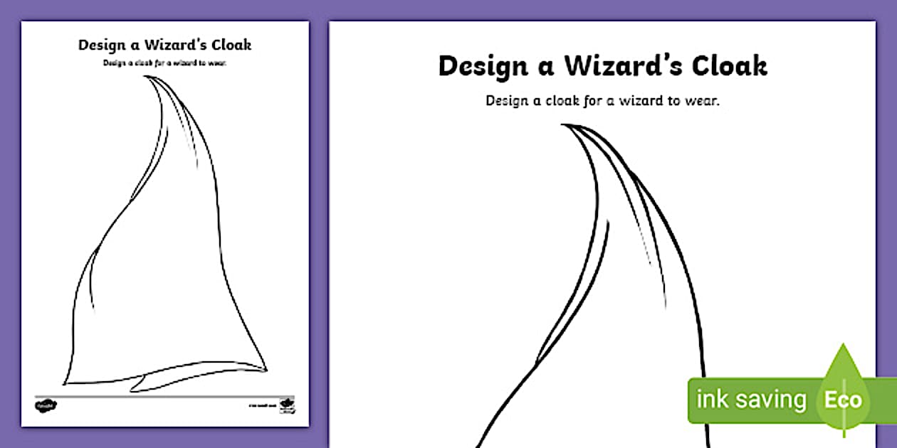 Design a Wizard's Cloak Activity (teacher made) - Twinkl