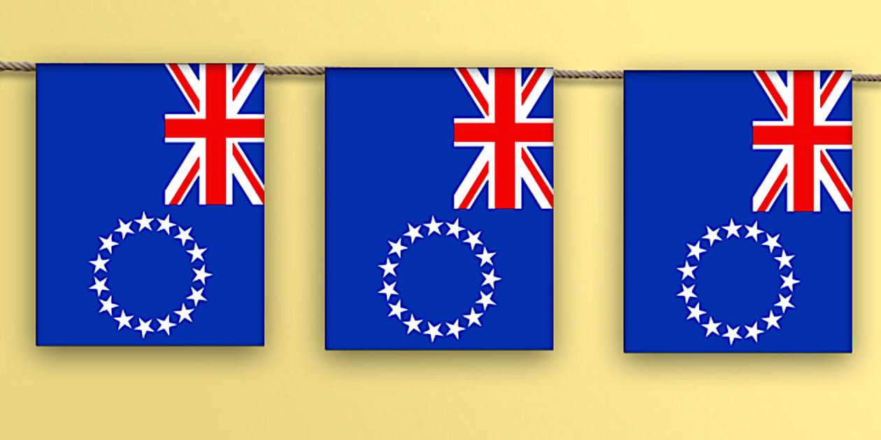 Cook Islands Flag Display Bunting