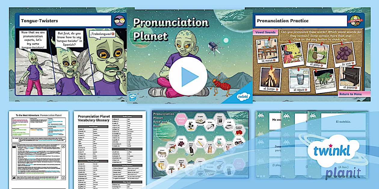 👉 PlanIt Year 6 Spanish Lesson: Pronunciation Planet