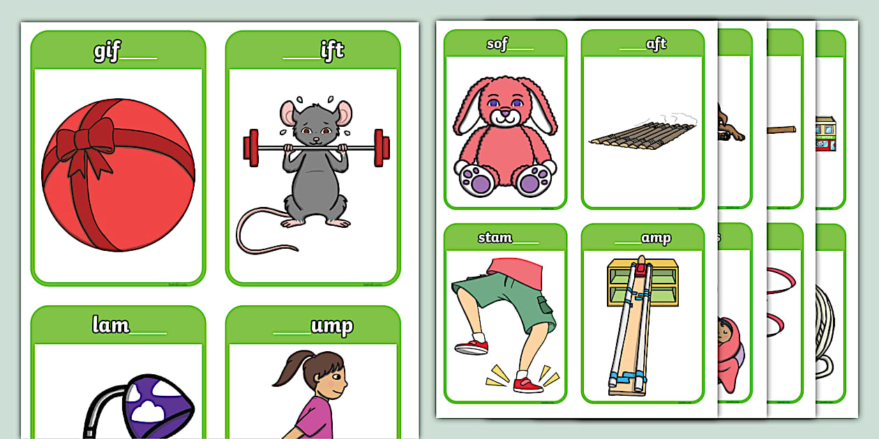 Phase 4 Phonics Find the Missing Sound Activity - EYFS - KS1