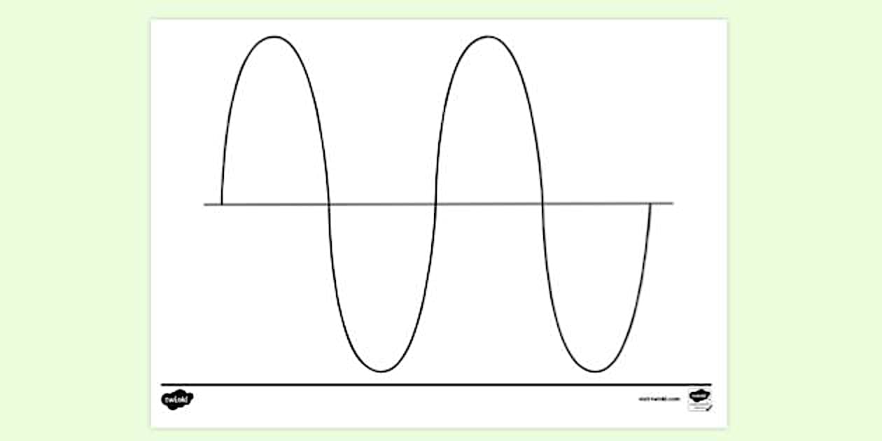Loud Sound Wave Colouring Sheet | Colouring Sheets - Twinkl