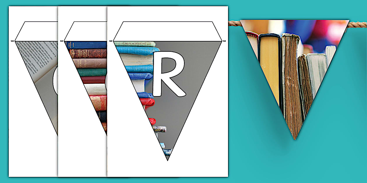Reading Corner Photo Display Bunting (Teacher-Made) - Twinkl