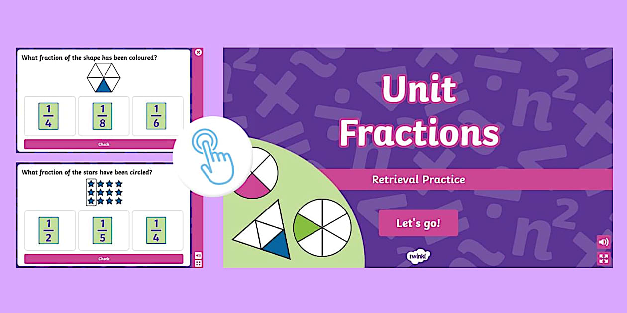 👉 Retrieval Practice Unit Fractions Maths Interactive Quiz