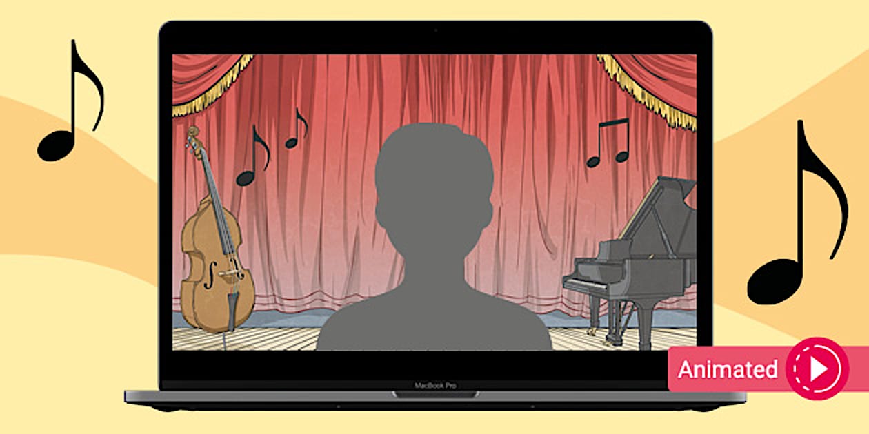 Music Room Virtual Background | Online | Twinkl USA - Twinkl