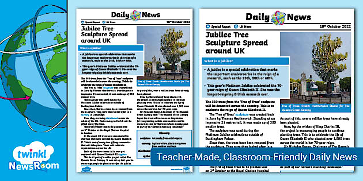 Platinum Jubilee Tree Spread around UK: NewsRoom Article