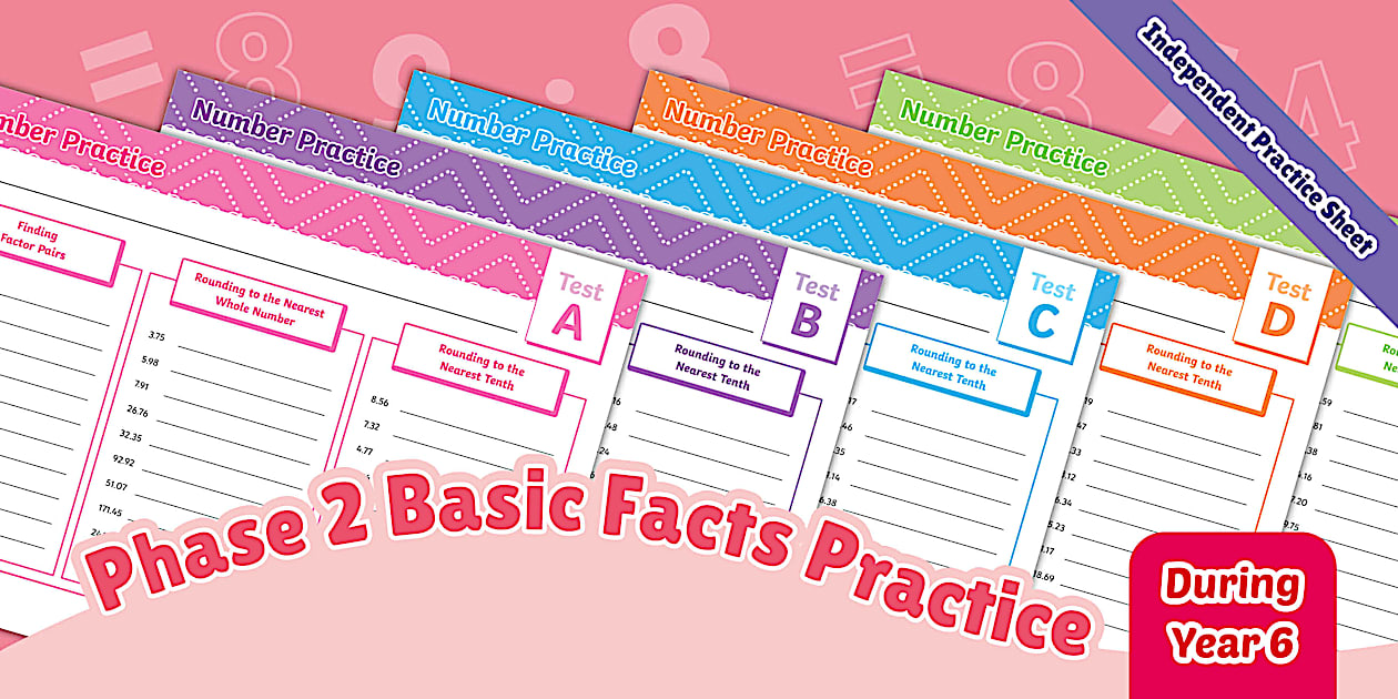 Phase 2 Number Practice (During Year 6)