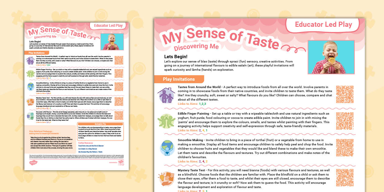 Discovering Me: My Sense of Taste (teacher made) - Twinkl