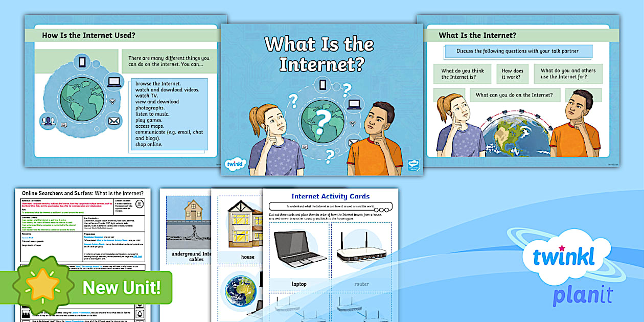 What Is the Internet? Year 4 Lesson Pack - KS2 - Twinkl