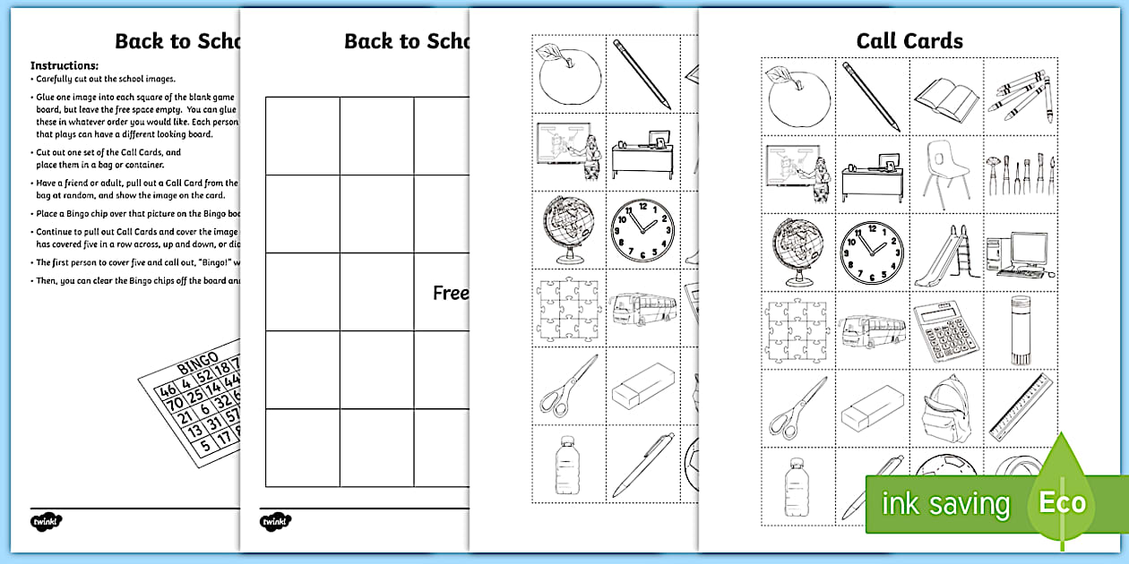 Back to School Bingo | Classroom Management | Twinkl USA