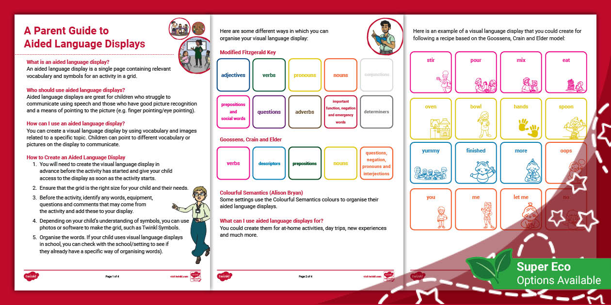 Aided Language Displays Guide (teacher made) - Twinkl