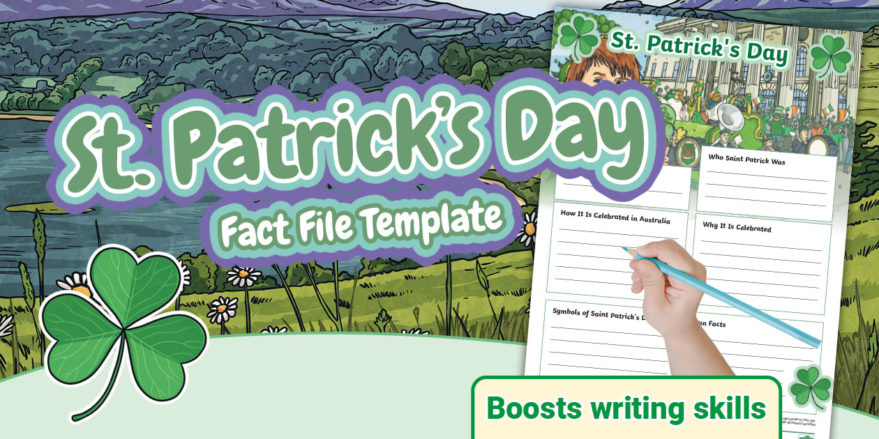 St. Patrick's Day Fact File Template