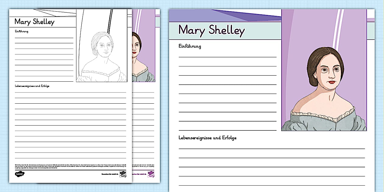 Mary Shelley - Biografie-Vorlage | Biography Template