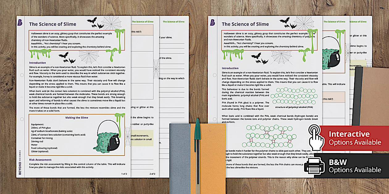The Science of Slime (teacher made) - Twinkl