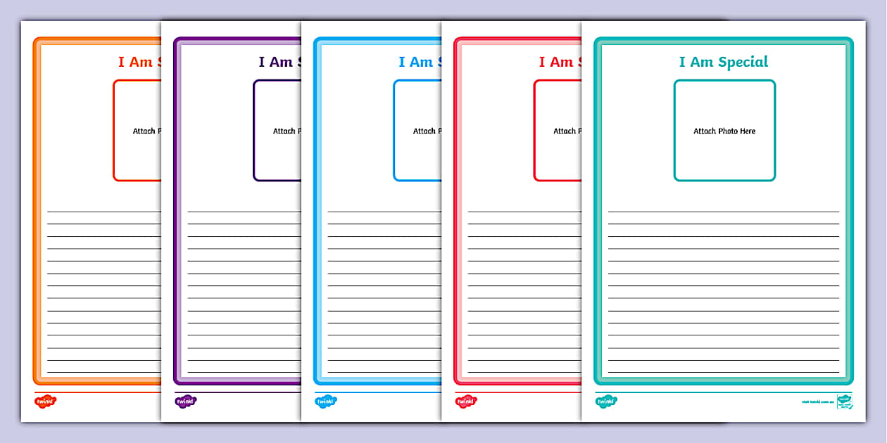 I Am Special Worksheets (Hecho por educadores) - Twinkl