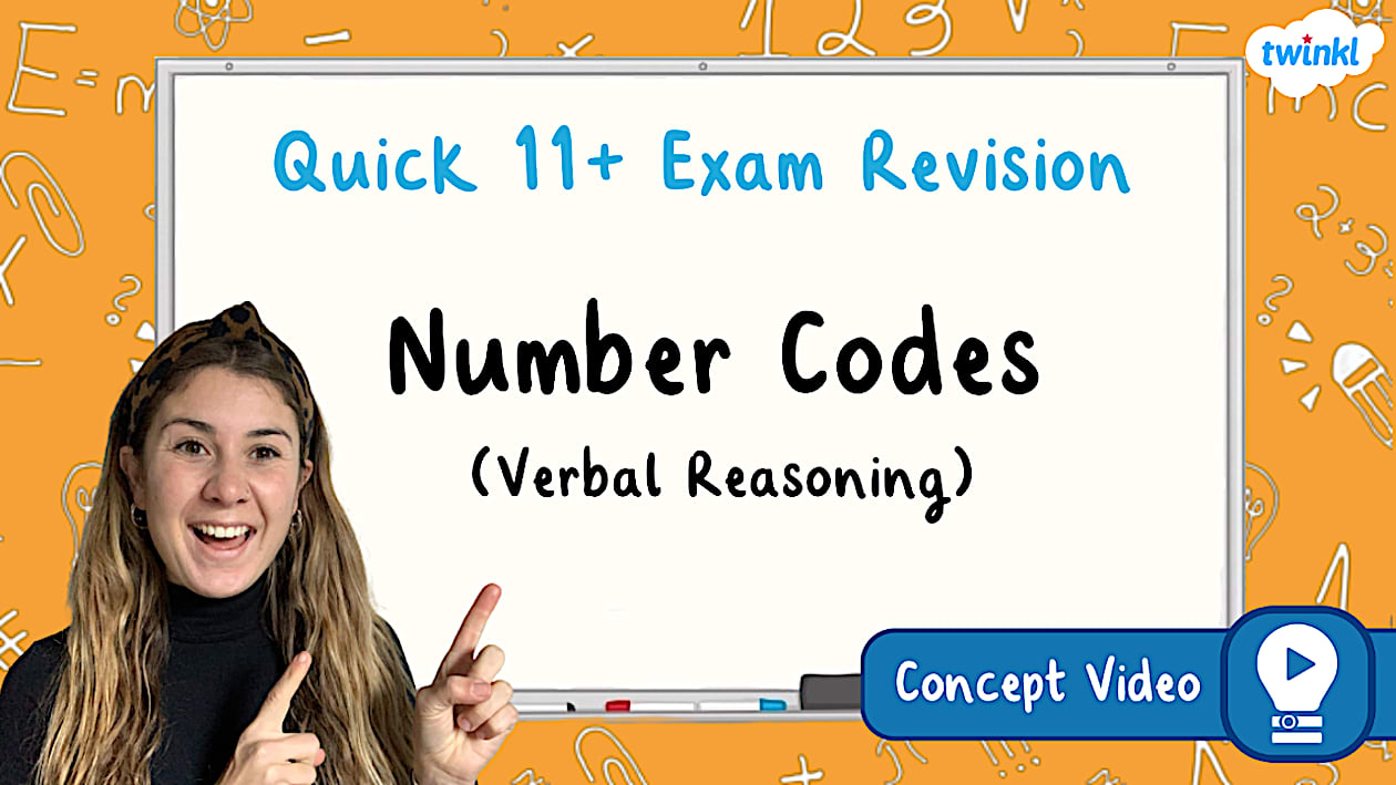 Number Codes (Verbal Reasoning) | 11+ Exams Concept Video