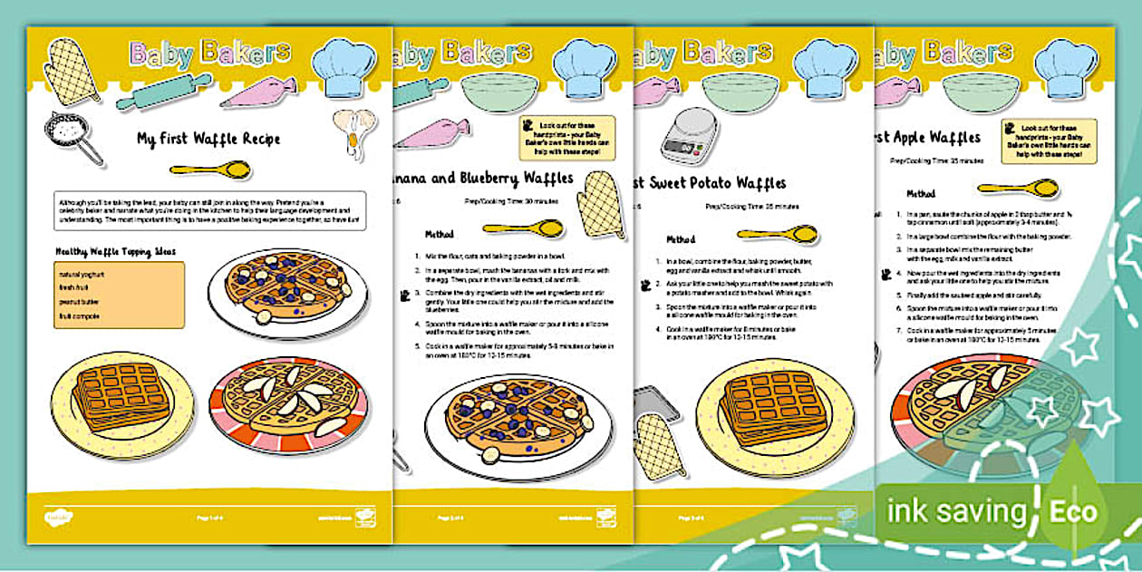 Baby Bakers - My First Waffle Recipe (teacher made) - Twinkl