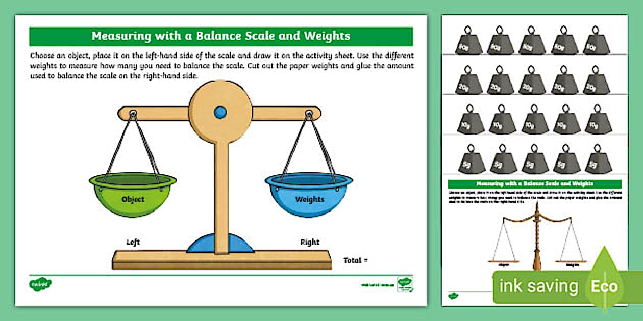 Measuring with Balance Scales and Weights - Twinkl Maths