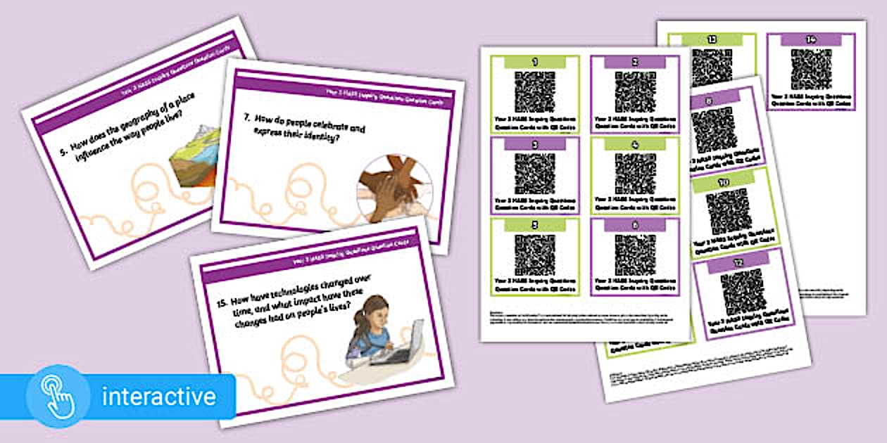 Year Three HASS Inquiry Questions Question Cards - Twinkl