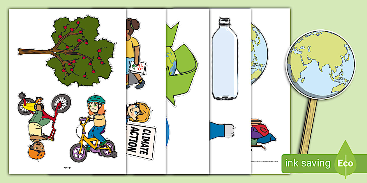 Earth Day Stick Puppets, Earth Day Activities, Environment