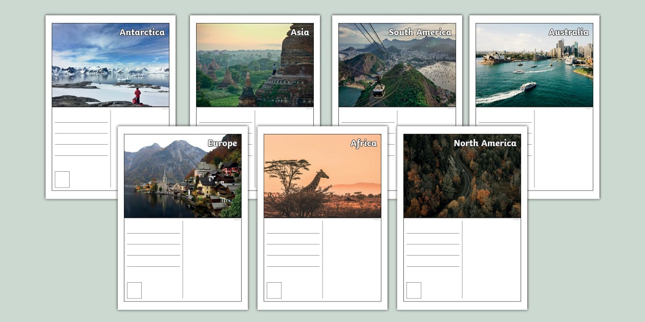 Postcards From Around the World Templates