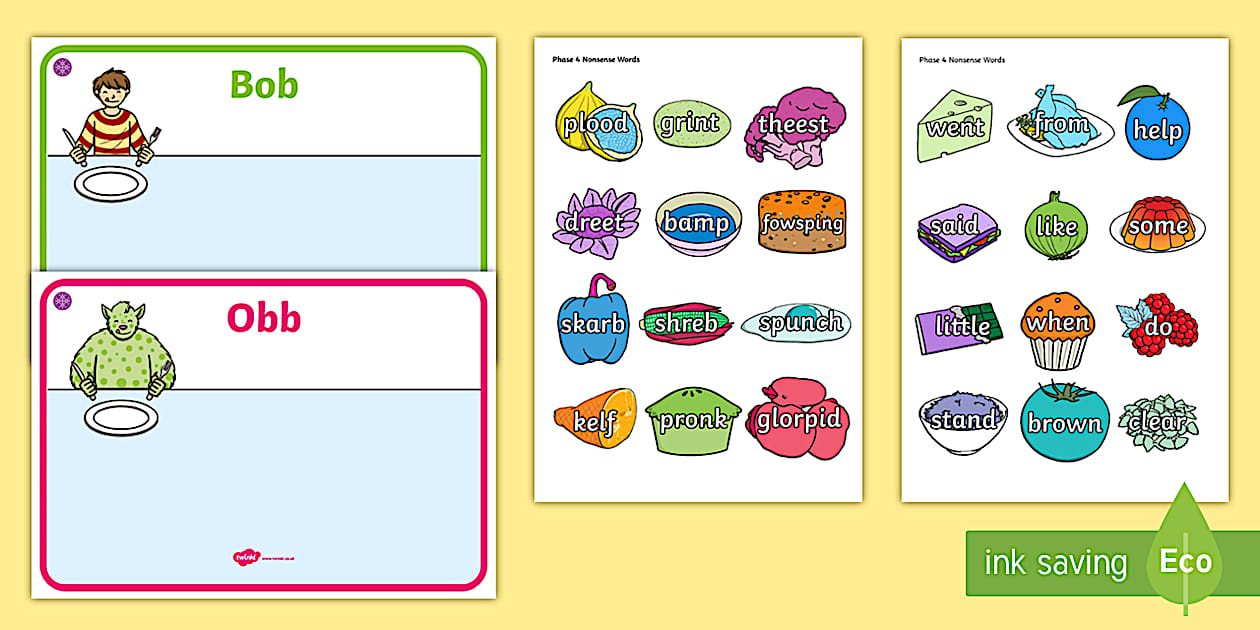 Middle East Obb and Bob Phase 4 Sorting Activity - Twinkl