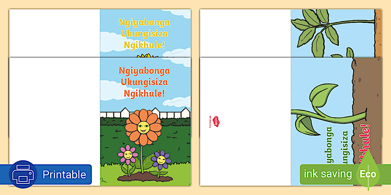 Thank You for Helping Me Grow! – Ngiyabonga Ukungisiza Ngikhule!