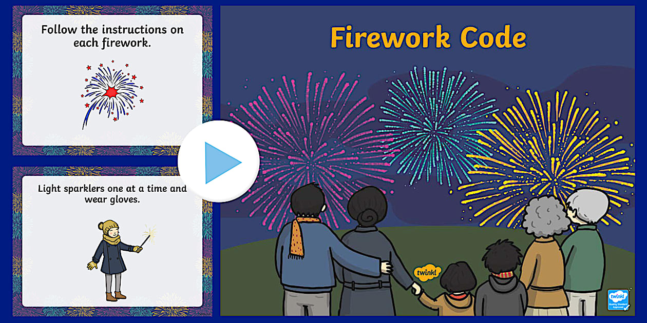 Firework Code PowerPoint (teacher made) - Twinkl