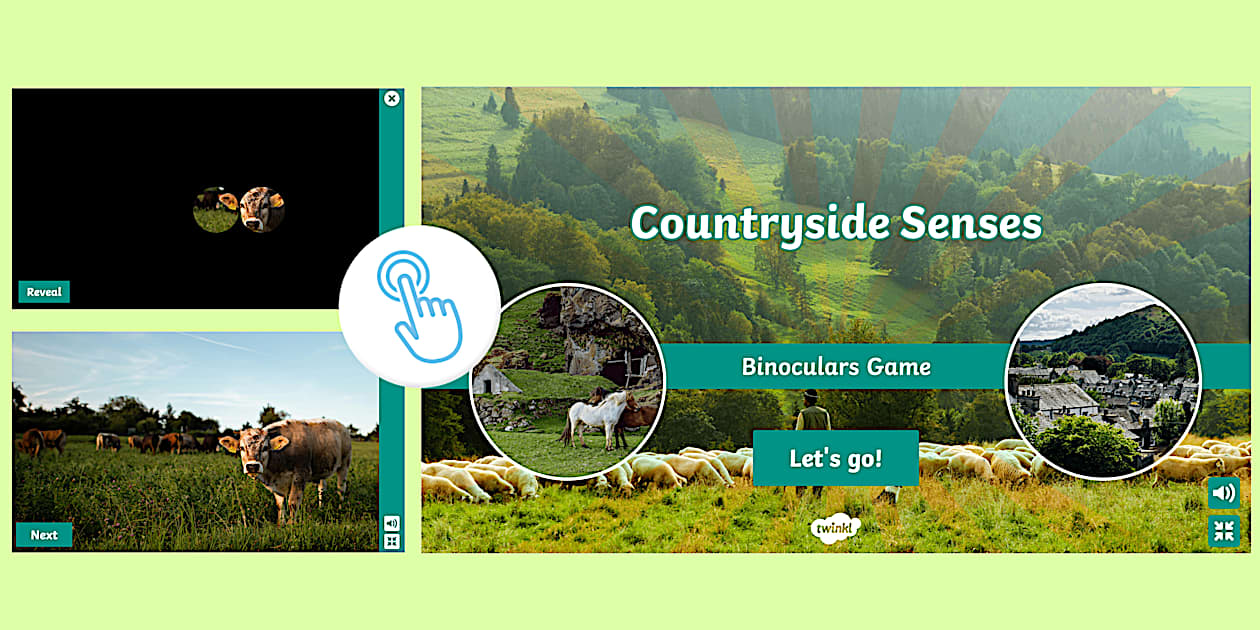 Countryside Senses Interactive Binoculars Games - Twinkl