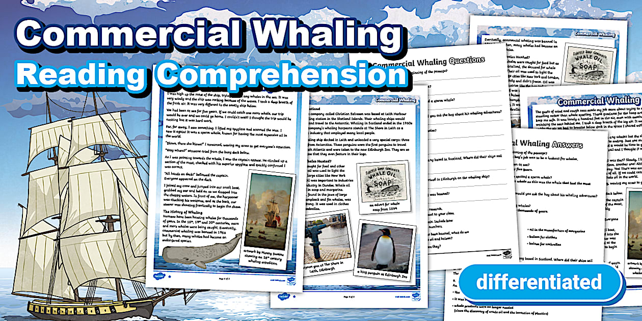 Commercial Whaling Differentiated Reading Comprehension